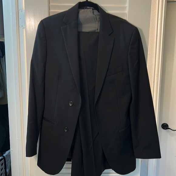 Kenneth Cole | Suits & Blazers | Slim Fit Black Suit | Poshmark